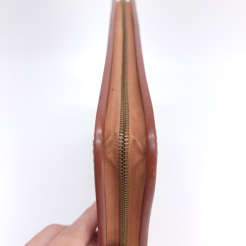 Vintage Leathercraft Vinyl Portfolio Case Zippered Briefcase - Etsy