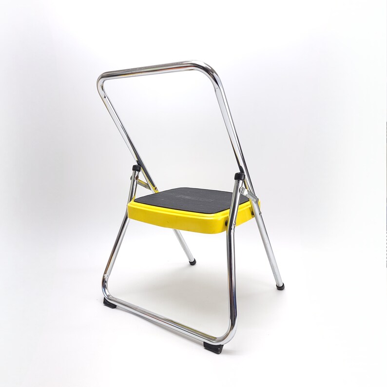 COSCO Folding Step Stool Vintage Yellow Chrome - MCM - Sturdy Plant ...