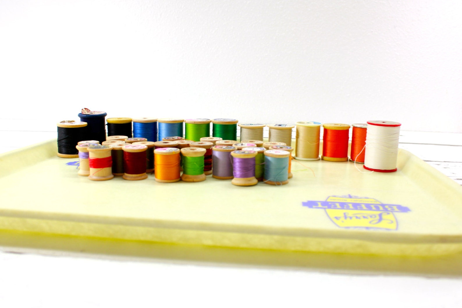 Vintage Wood Thread Spool Collection Multicolor 36 Spools - Etsy