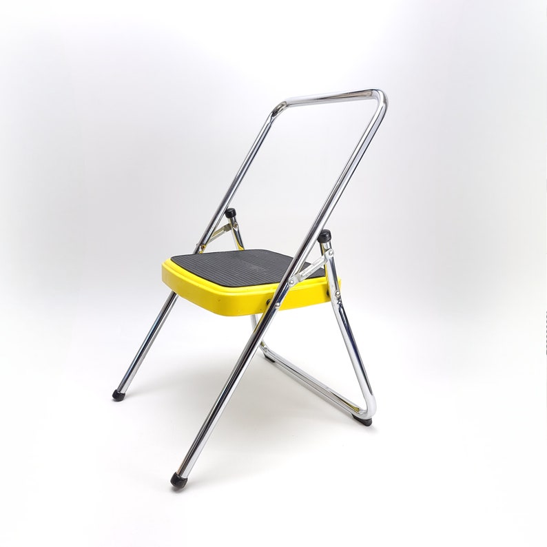 COSCO Folding Step Stool Vintage Yellow Chrome - MCM - Sturdy Plant ...