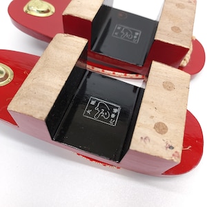 Vintage Okobo Traditional Japanese Wooden Sandals Flat Wood Base ...