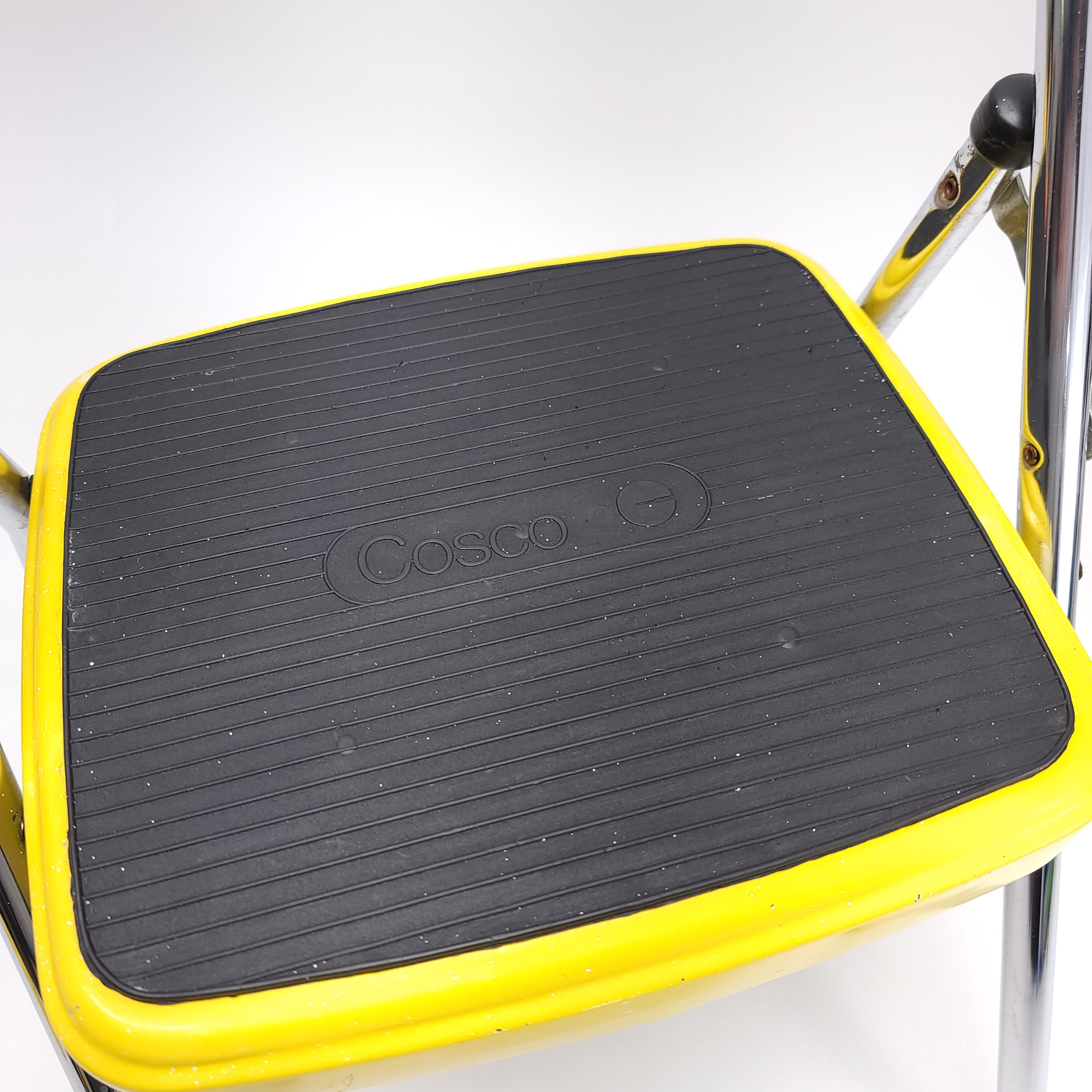 COSCO Folding Step Stool Vintage Yellow Chrome - MCM - Sturdy Plant ...