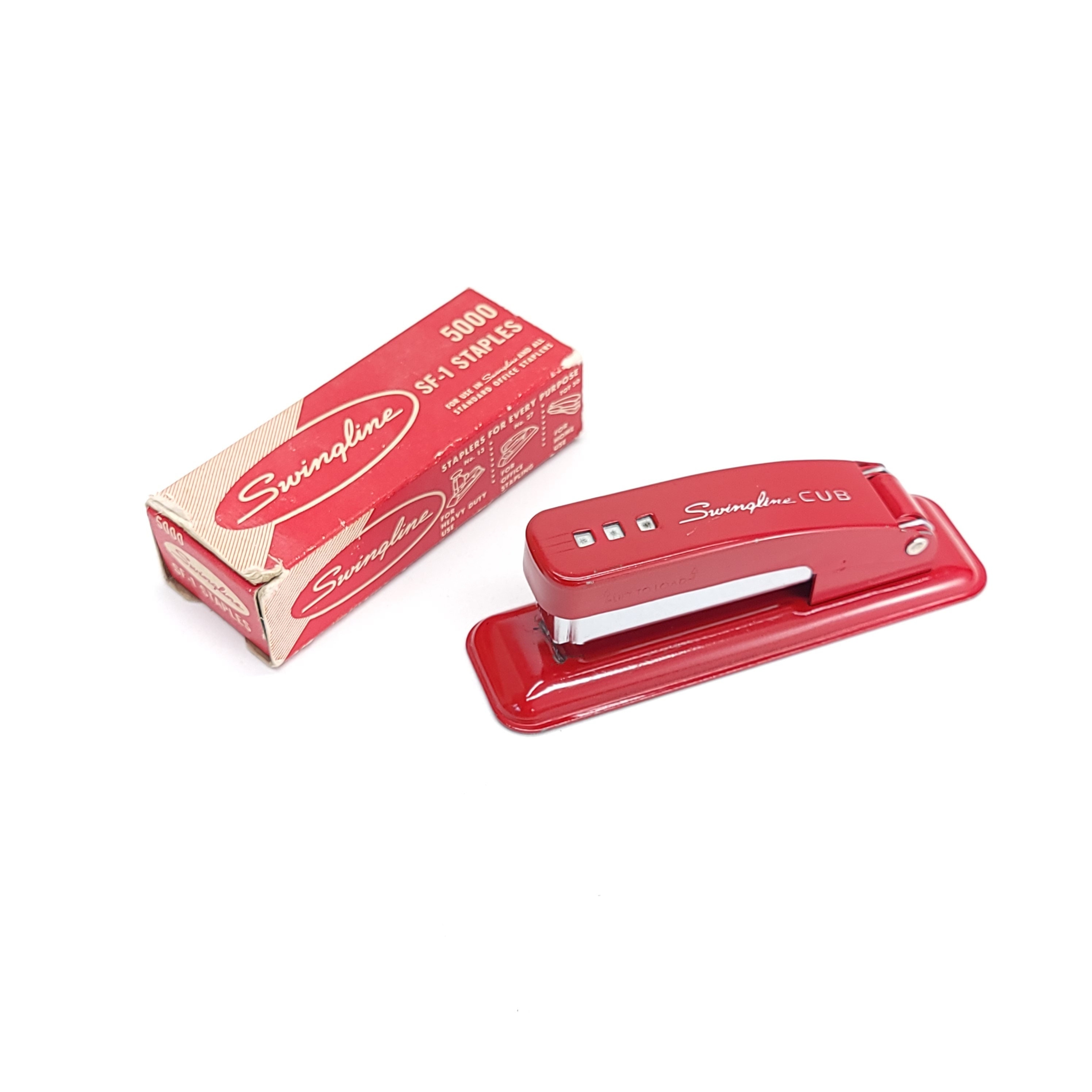 Vintage Red Swingline CUB Stapler With Staples, Office Space, Mid ...