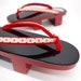 Vintage Okobo Traditional Japanese Wooden Sandals Flat Wood Base ...