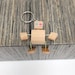 TINY Handmade Robot Keychain Reclaimed Hardwood Natural - Etsy
