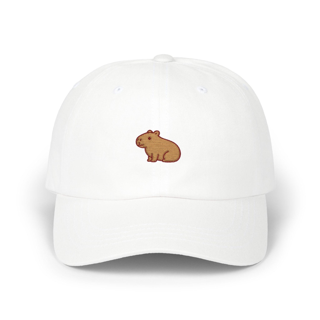 Capybara Cap Cute Embroidered Adjustable Hat - Etsy