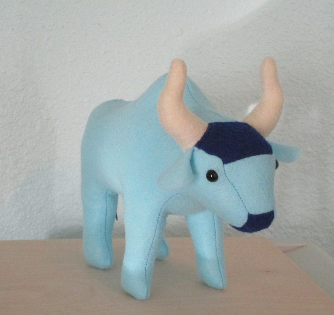 Light Blue Felt Ox - Babe - Etsy