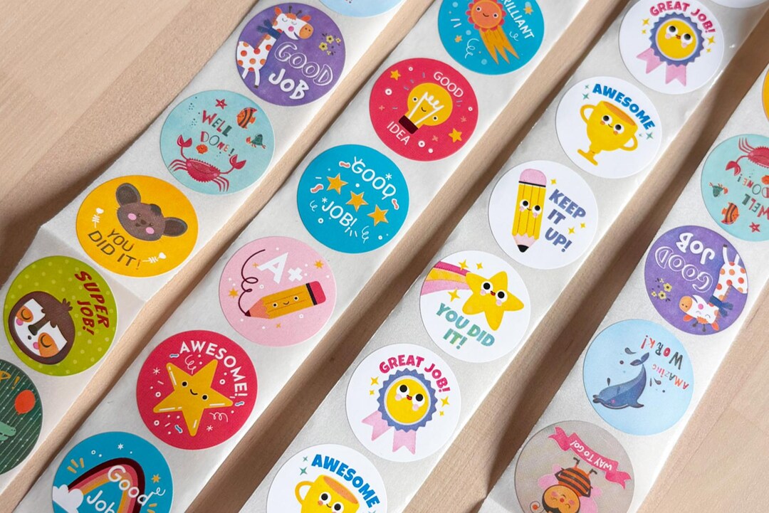 Reward Stickers for Kids: Teacher & Homeschool Motivation - Etsy