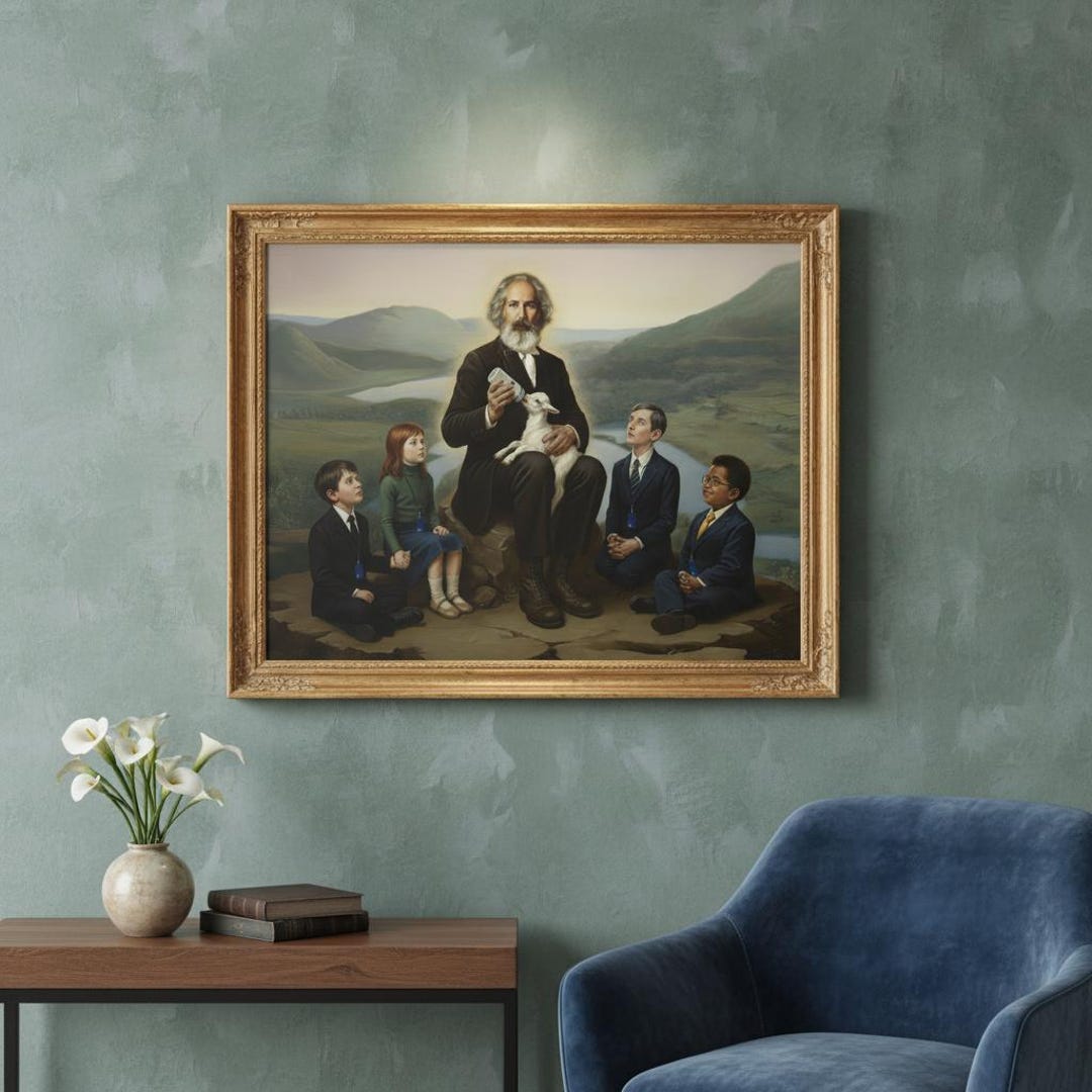 Severance TV Show Poster: Kier Eagan MDR Team Classical Painting Parody ...