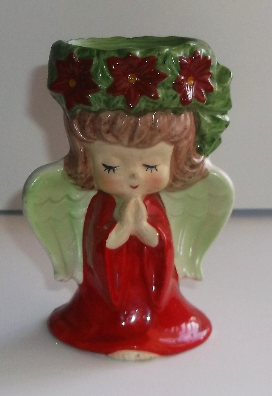 Vintage Lefton Ceramic Angel Tea Light Candle Holder - Etsy