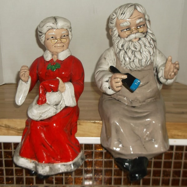 Large Ceramic Santa Claus - Etsy
