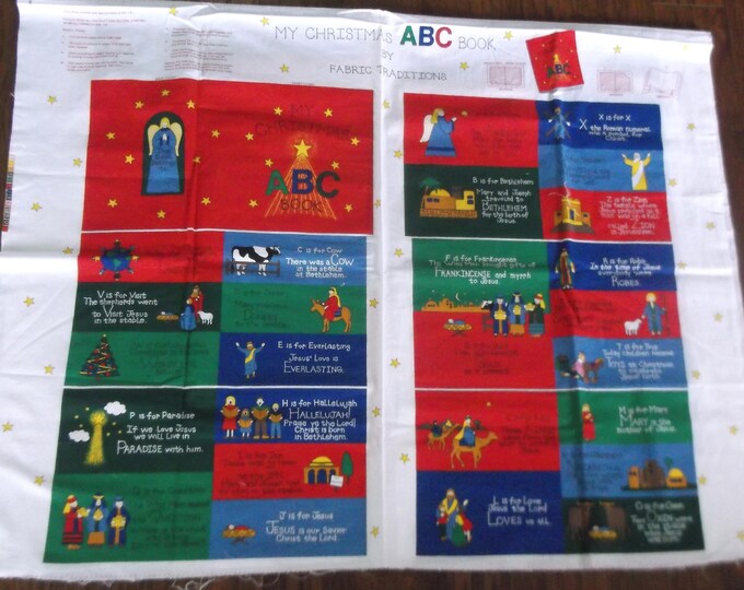 Cranston VIP Fabric Panel DIY Christmas ABC Book - Etsy
