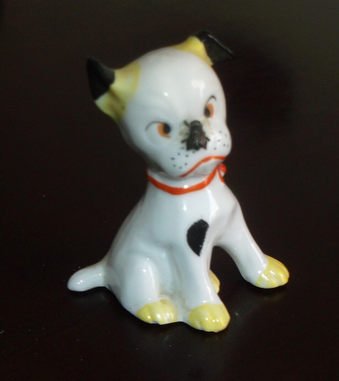 Vintage Ceramic Puppy Dog Figurine - Etsy