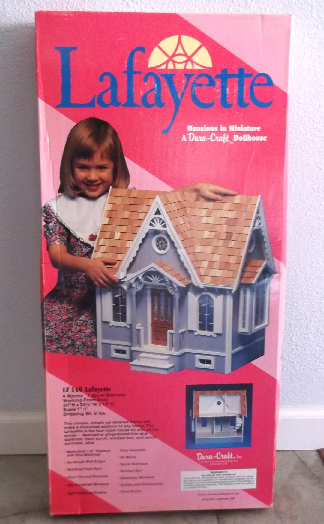 Vintage 1992 NOS Lafayette 1:12 Scale LF 140 Mansions in Miniature Dura ...