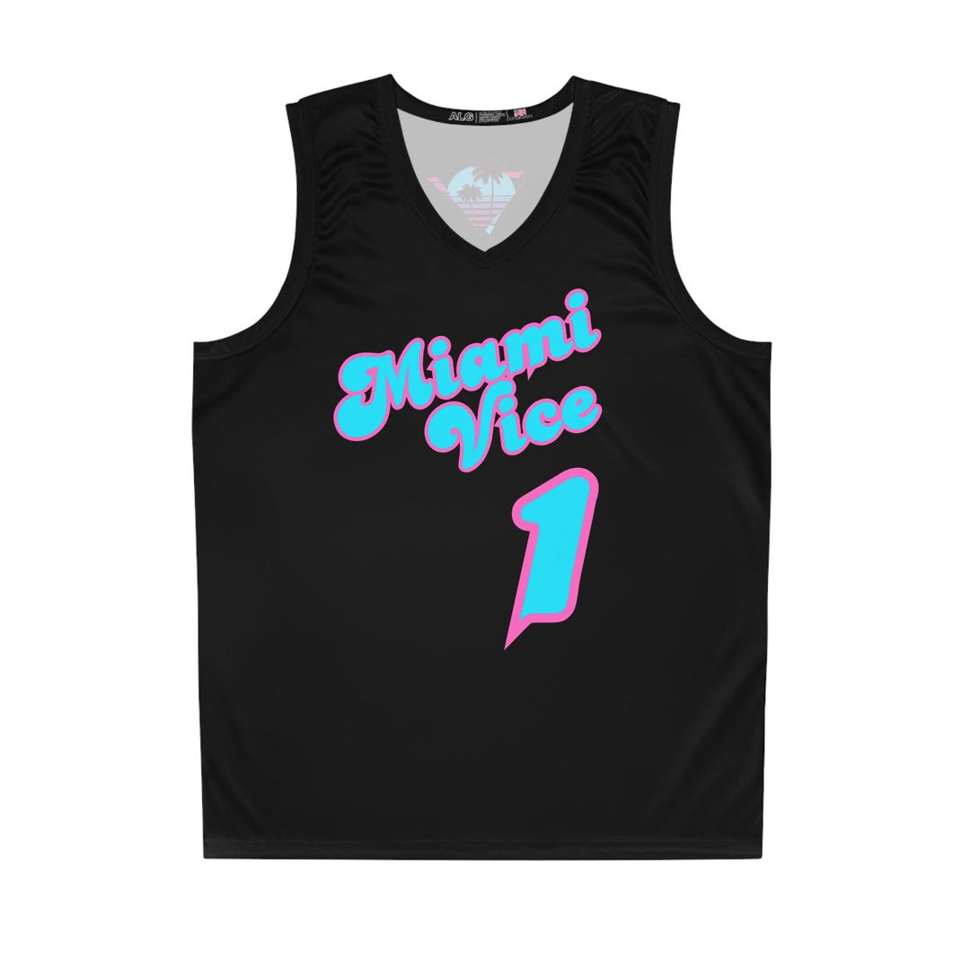 Retro Miami Vice Basketball Jersey From Roblox NFL Universe Football ...