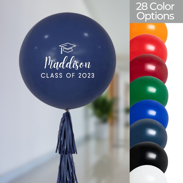 Blue Graduation Balloons - Etsy