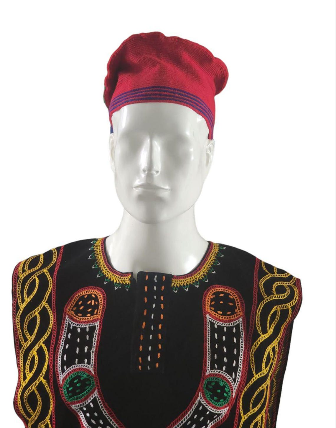 Hand‑woven Toghu Hats | Cameroon Bamenda Wool Caps | Fits 21–24 ...