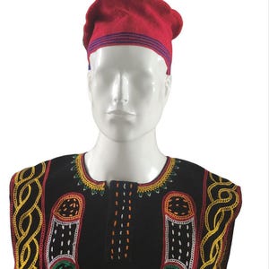 Hand‑woven Toghu Hats | Cameroon Bamenda Wool Caps | Fits 21–24 ...