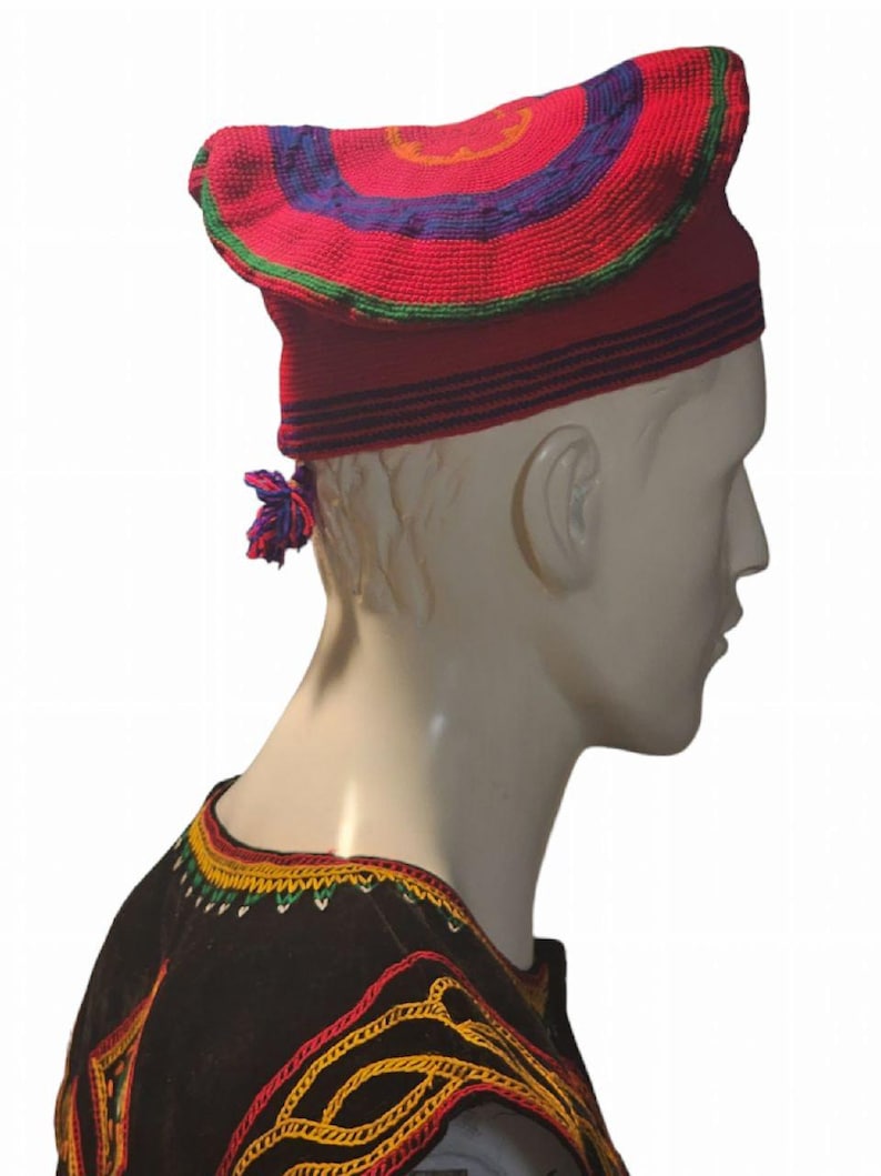 Hand‑woven Toghu Hats | Cameroon Bamenda Wool Caps | Fits 21–24 ...
