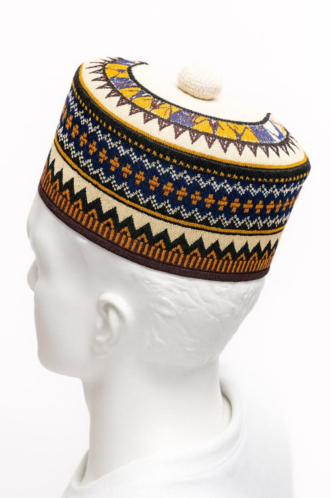 Handmade Hausa Kufi Cap | Standard Cotton Blend or Luxury Brocade ...