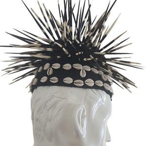 Handcrafted Bamileke Porcupine Quill Hat | Cameroonian Royal Headpiece ...