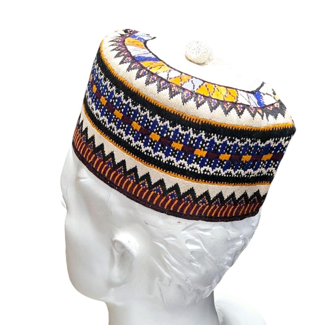 Handmade Hausa Kufi Cap | Standard Cotton Blend or Luxury Brocade ...