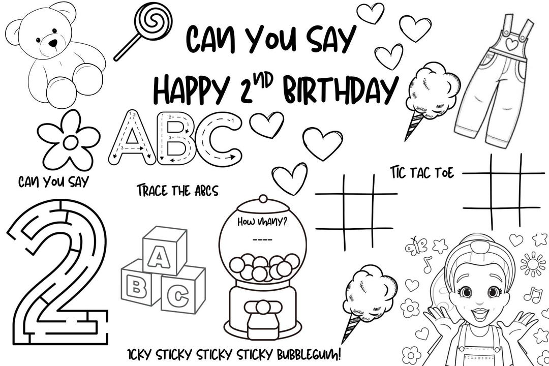 Ms. Rachel Inspired Activity Sheet - Etsy