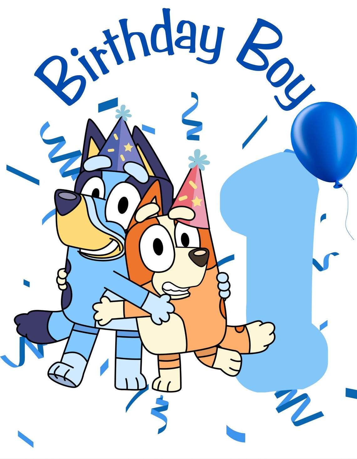 Bluey Birthday Design Boy - Etsy