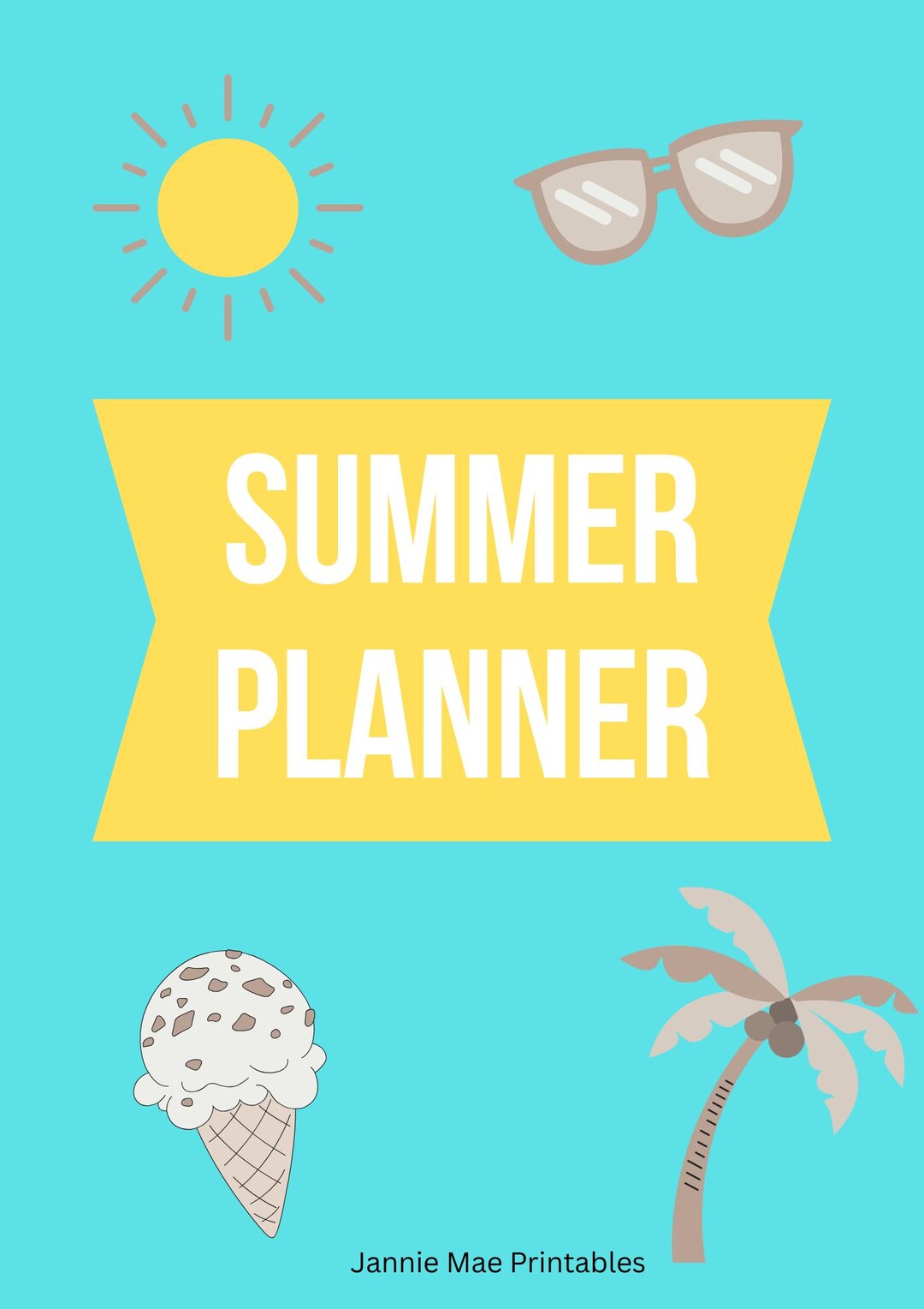 Summer Planner Kids of All Ages, Children, Pdfs - Etsy