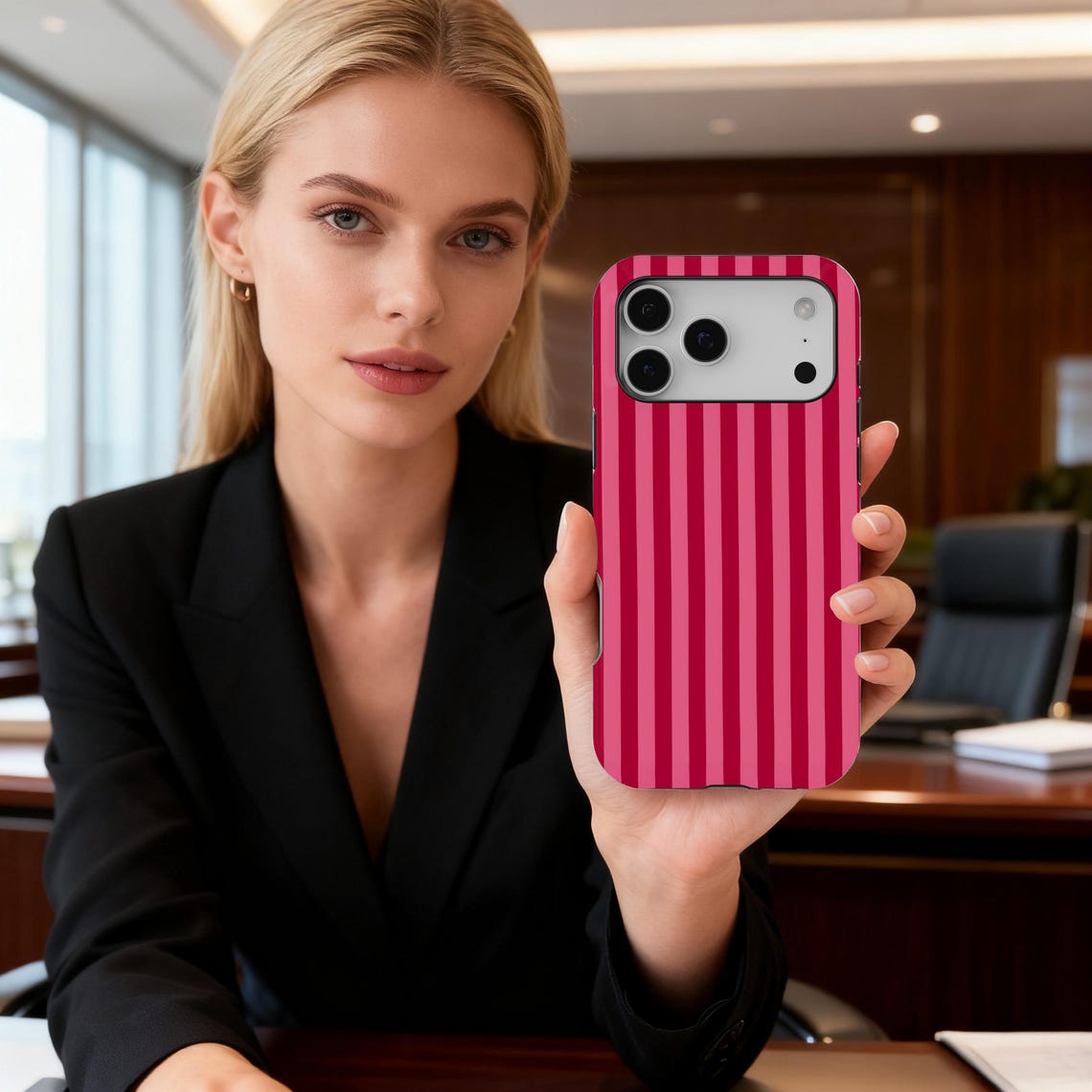 Color Striped Phone Case, Minimalist Retro Aesthetic Cover, Classic ...