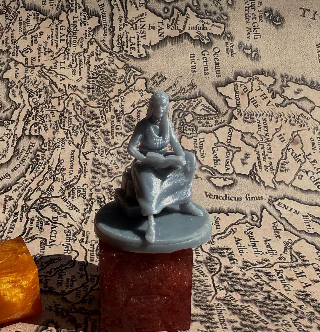 Female Human Scholar/mage/wizard - 3D Printed Resin Miniature ...