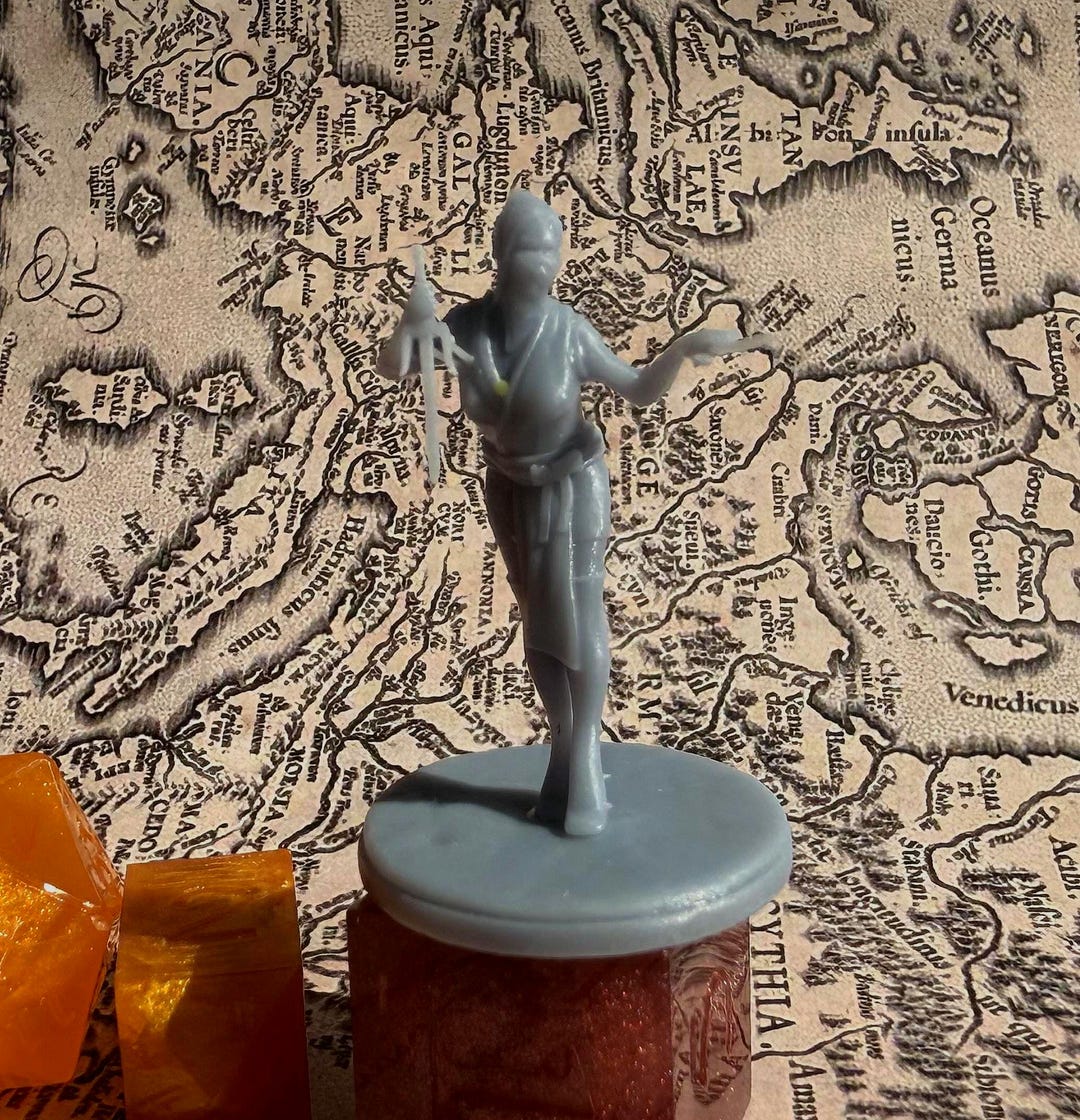 Female Human/elf Shinobi Ninja - 3D Printed Resin Miniature - Tabletop ...