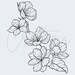 Cherry Blossom Clipart: Japanese Floral Design SVG PNG PDF - Etsy