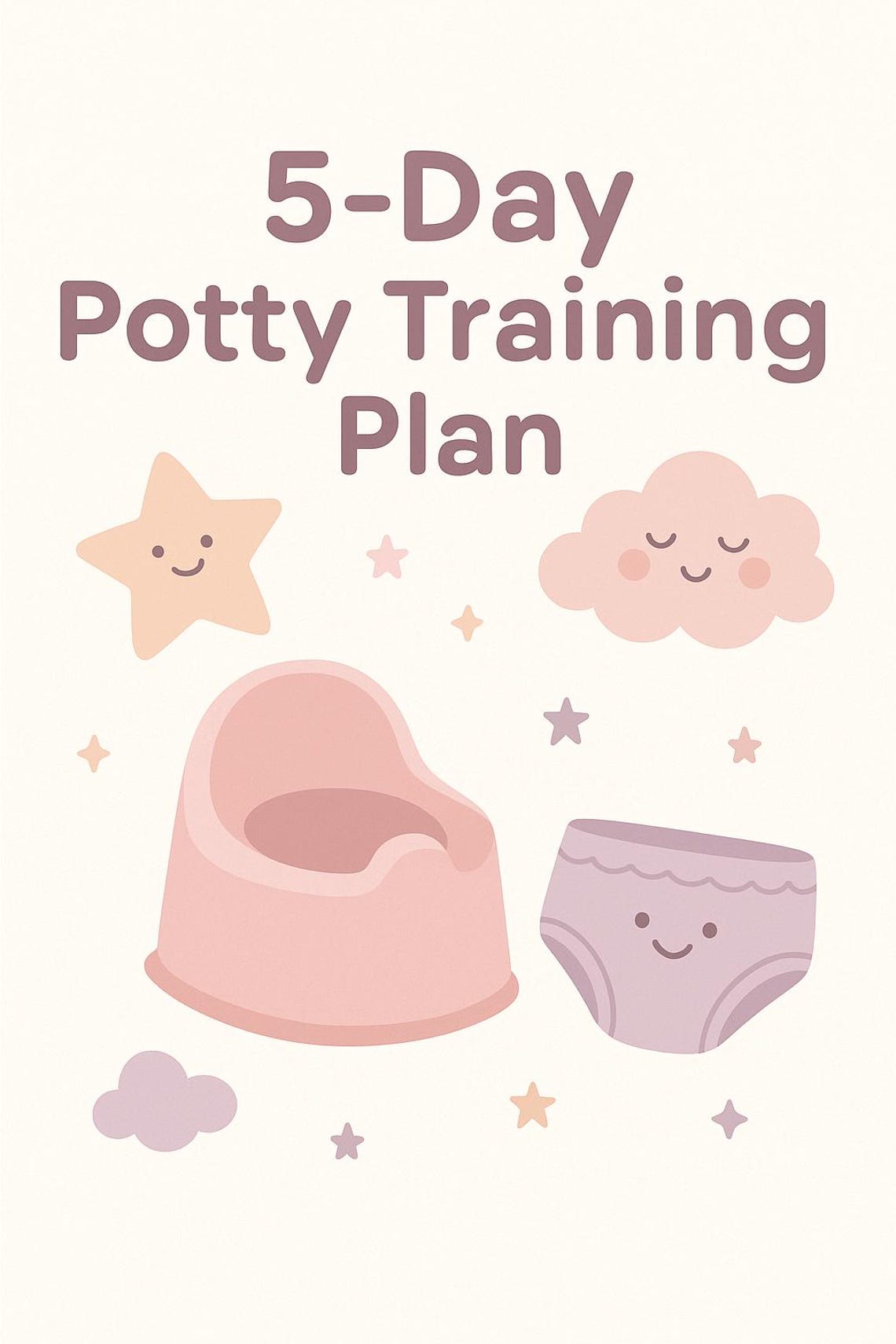 5 Day Potty Training Plan Printable | Toddler Potty Guide PDF | Gentle ...