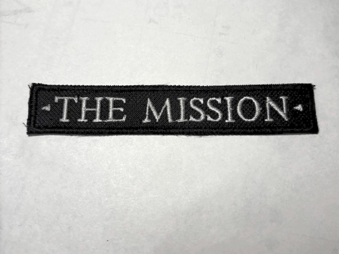 The Mission Band Patch: Gothic Rock Embroidered Applique - Etsy