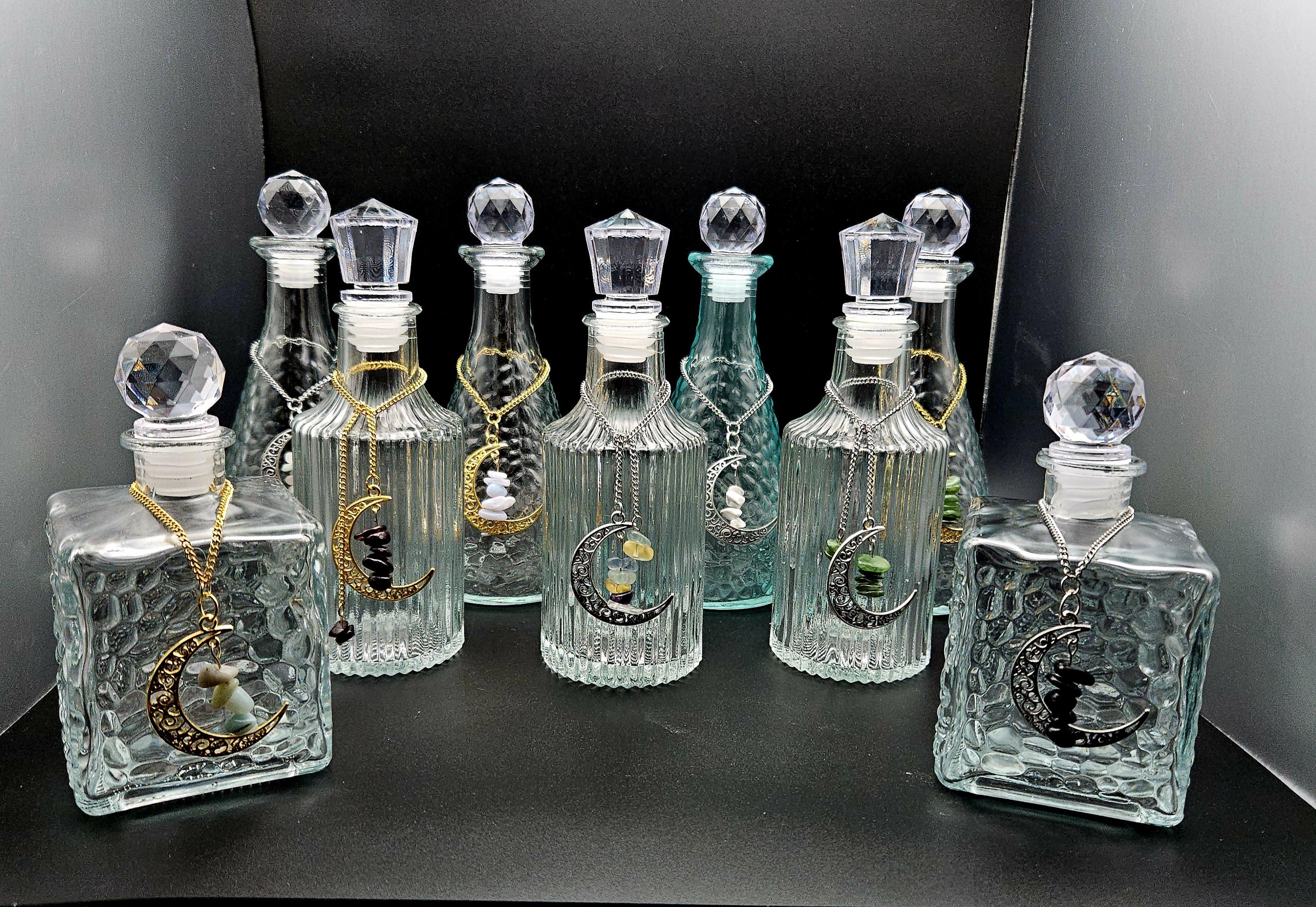 Moonwater Jar / Moon and Crystal Bottle, Moon Water Ritual Kit / Witch ...