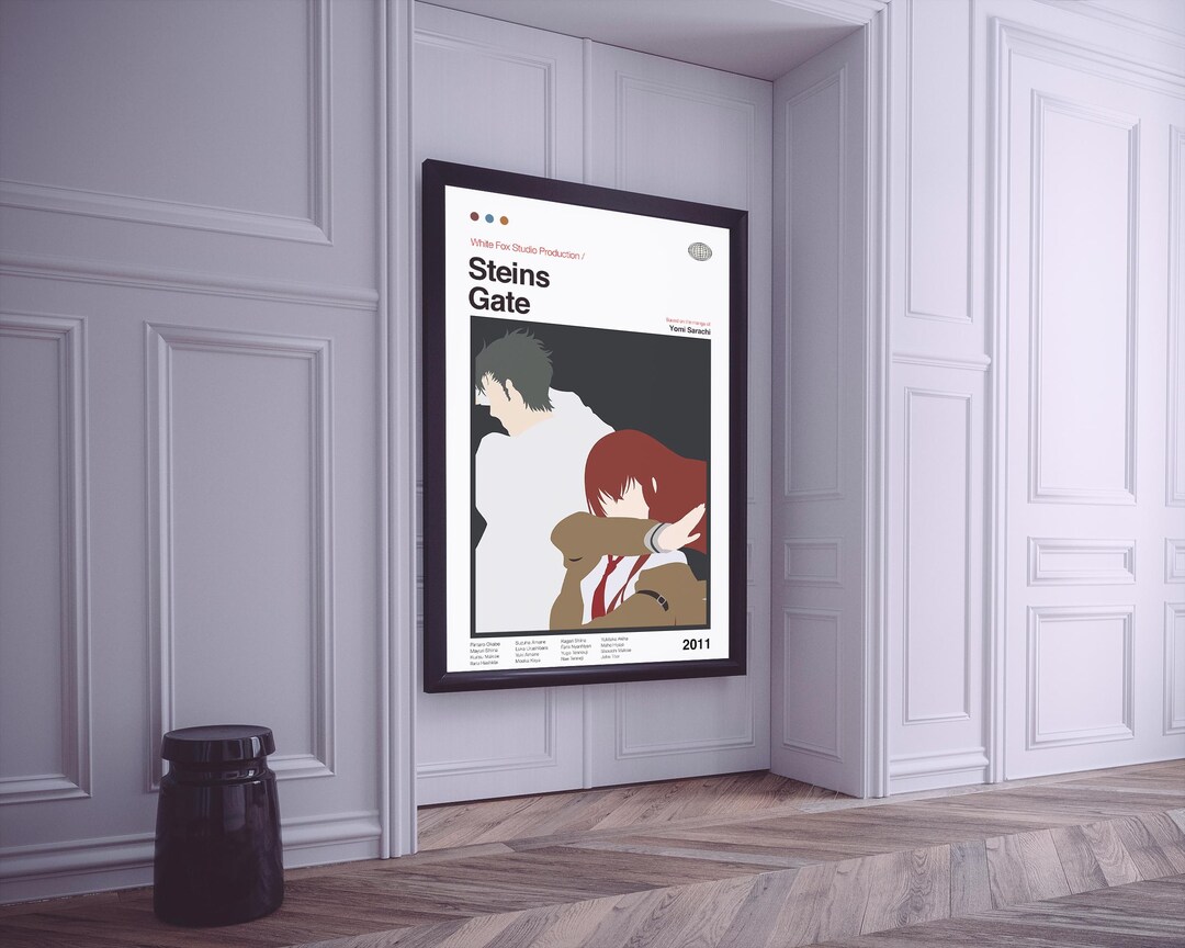 Steins Gate Wall Art, Anime Poster, Anime Print, Steins Gate Poster ...
