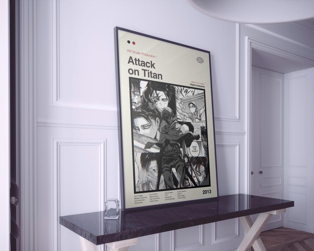 Attack on Titan Wall Art ,AOT Print,manga Lllustration,anime Wall Decor ...