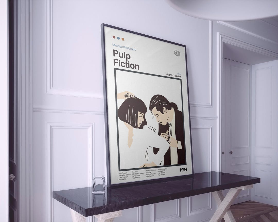 Pulp Fiction Anime Poster: Manga Style Wall Art - Etsy