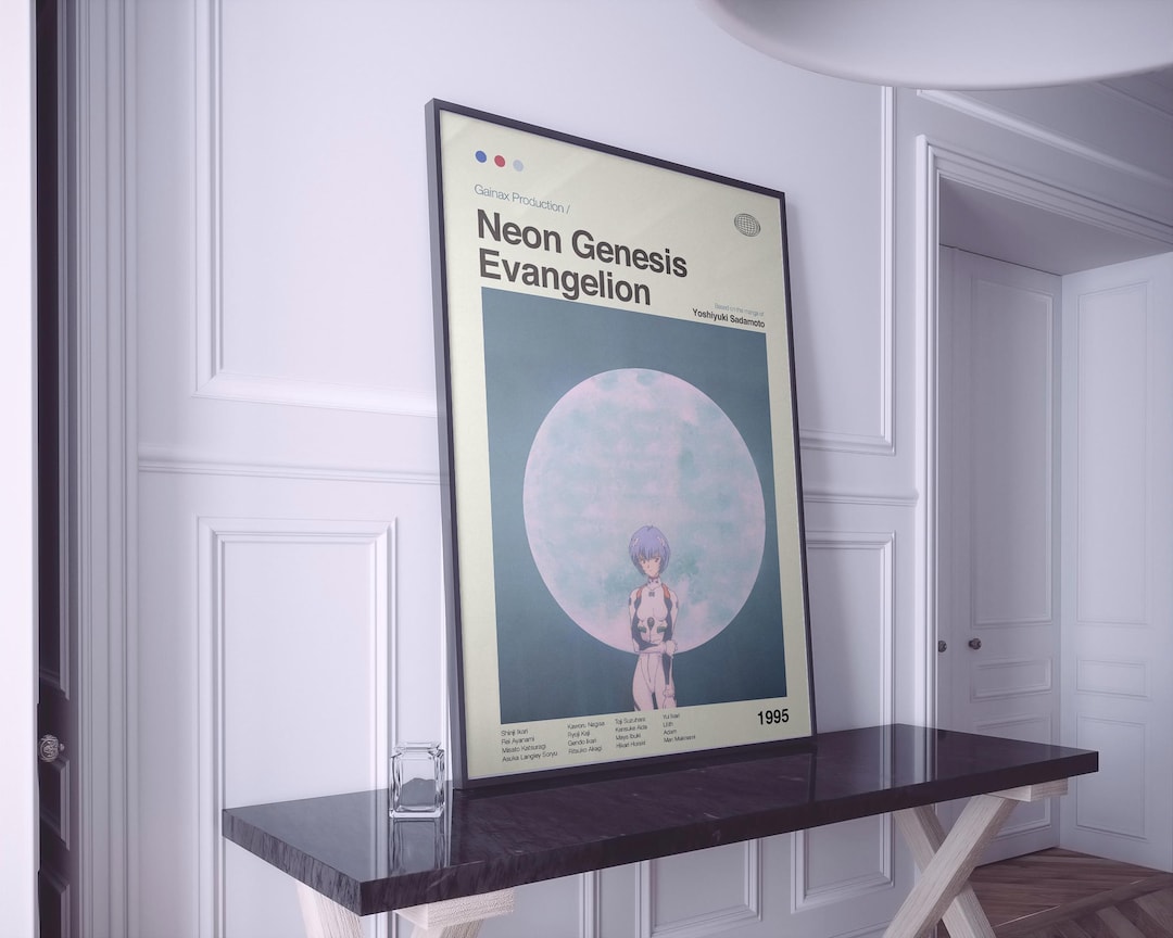 Neon Genesis Evangelion Anime Poster| Thorfinn Wall Art| Minimalist ...