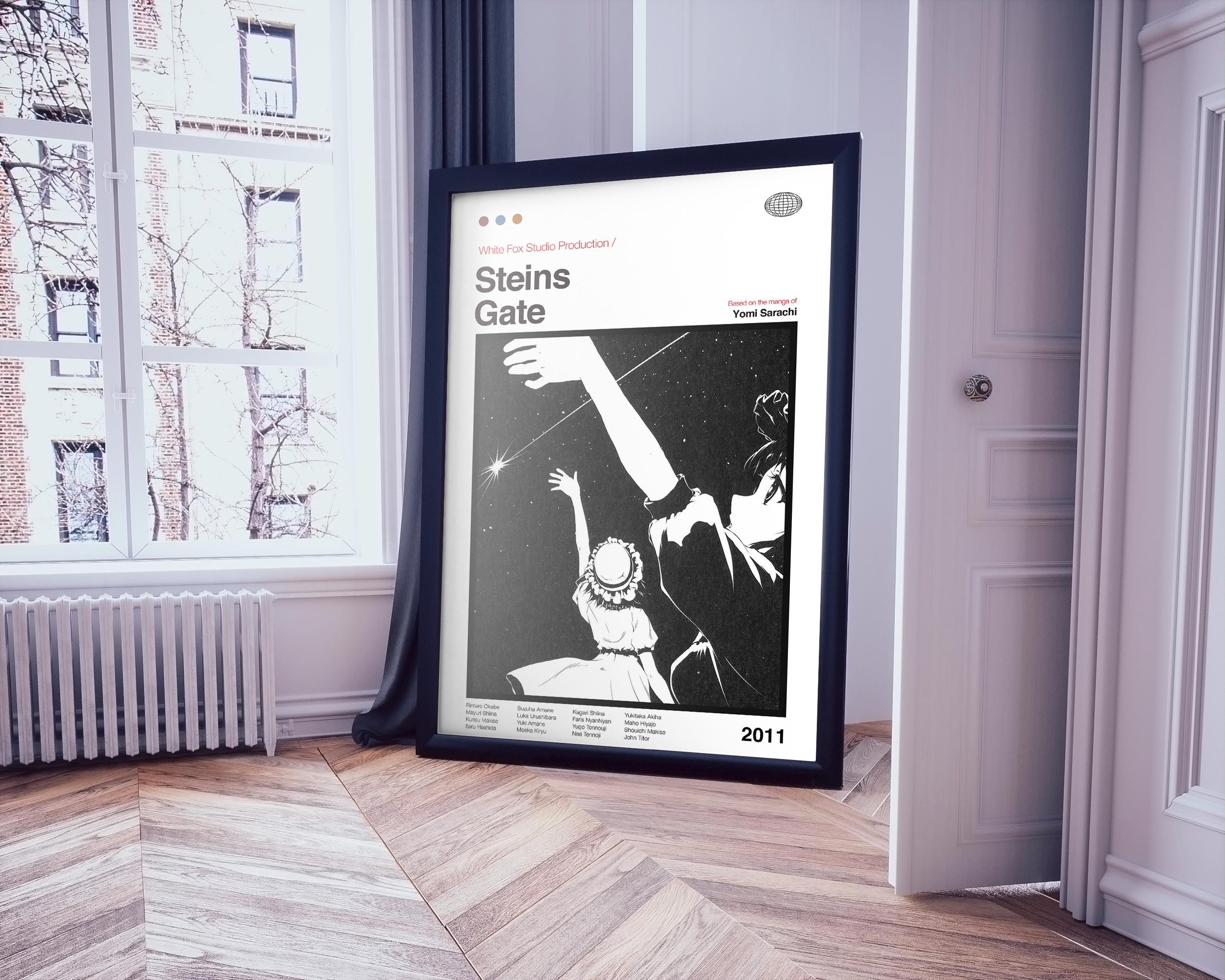 Steins Gate Wall Art, Anime Poster, Anime Print, Steins Gate Poster ...