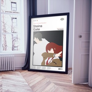 Steins Gate Wall Art, Anime Poster, Anime Print, Steins Gate Poster ...