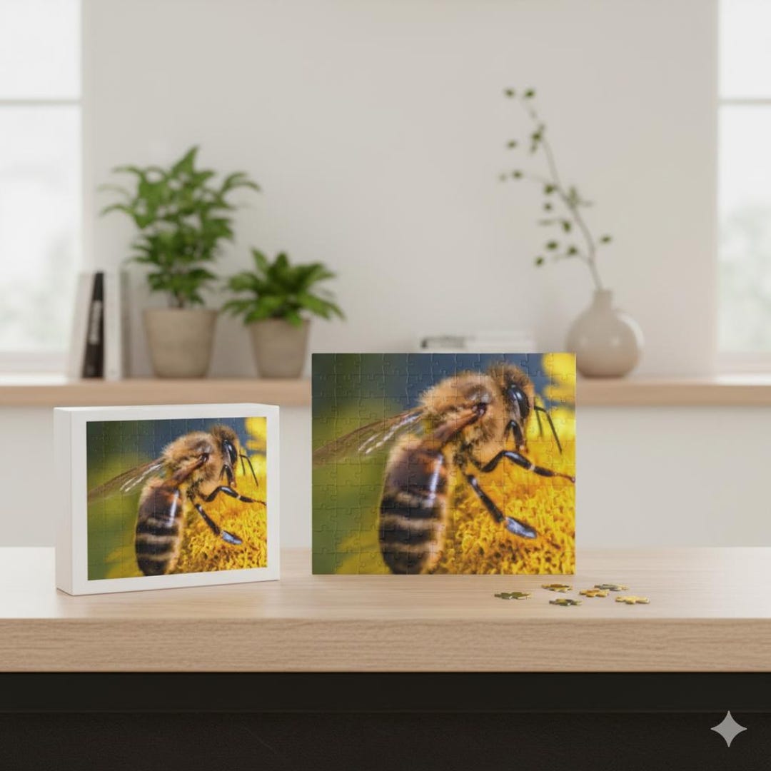 Bee Jigsaw Puzzle Jigsaw Photo of Bee Puzzle 110 Piece 252 Piece 520 ...