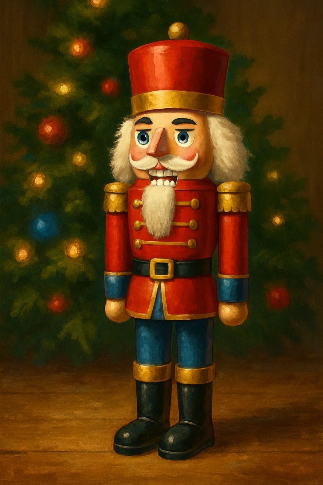 Classic Nutcracker Soldier – Christmas Digital Print, Holiday Wall Art ...