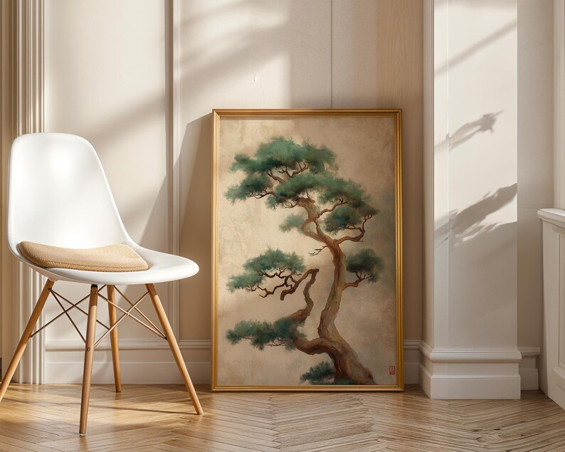 Bonsai Tree Wall Art: Japanese Nature Print, Japandi Zen Poster - Etsy