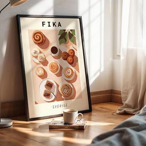 Swedish Fika Art Print: Scandinavian Home Decor - Etsy