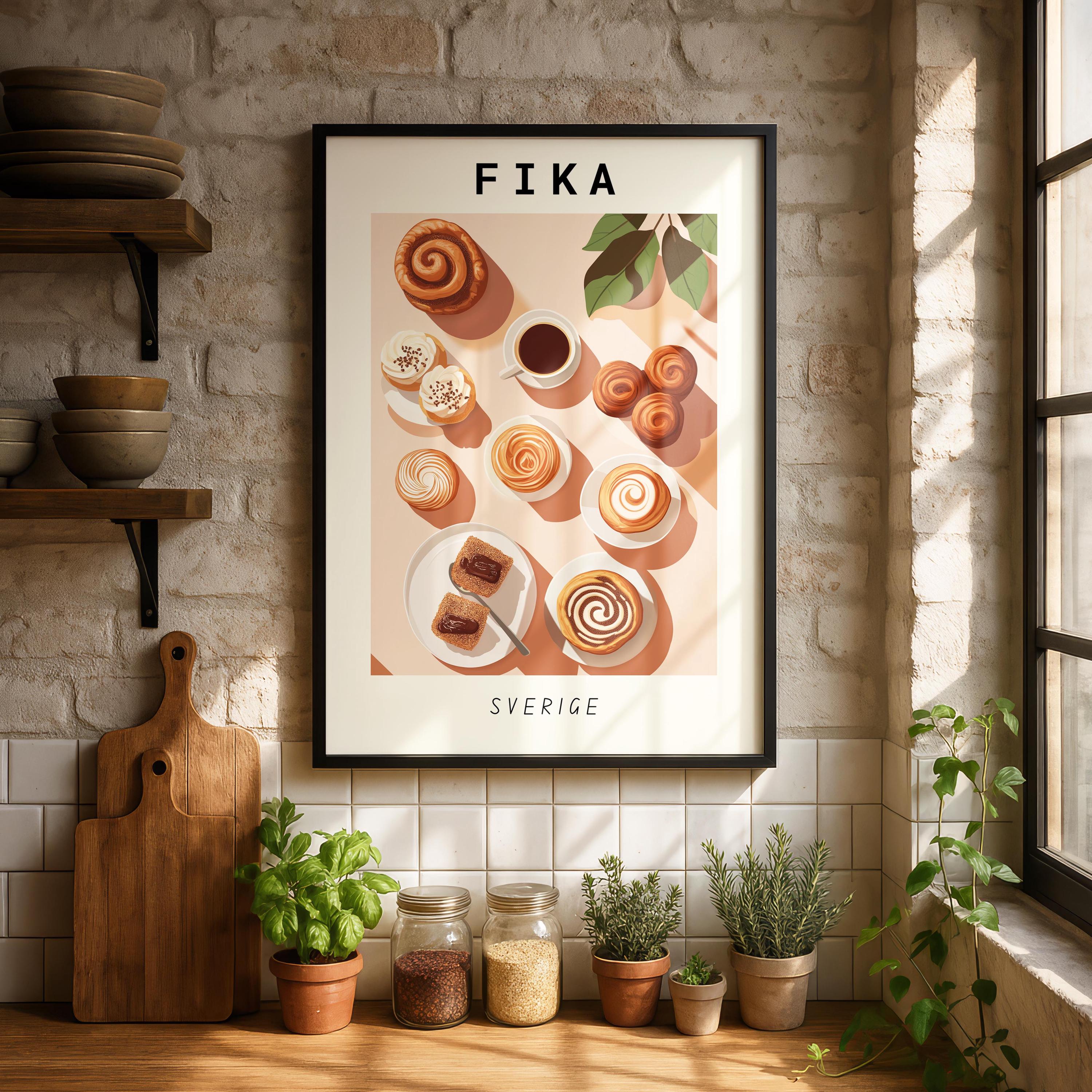 Swedish Fika Art Print: Scandinavian Home Decor - Etsy