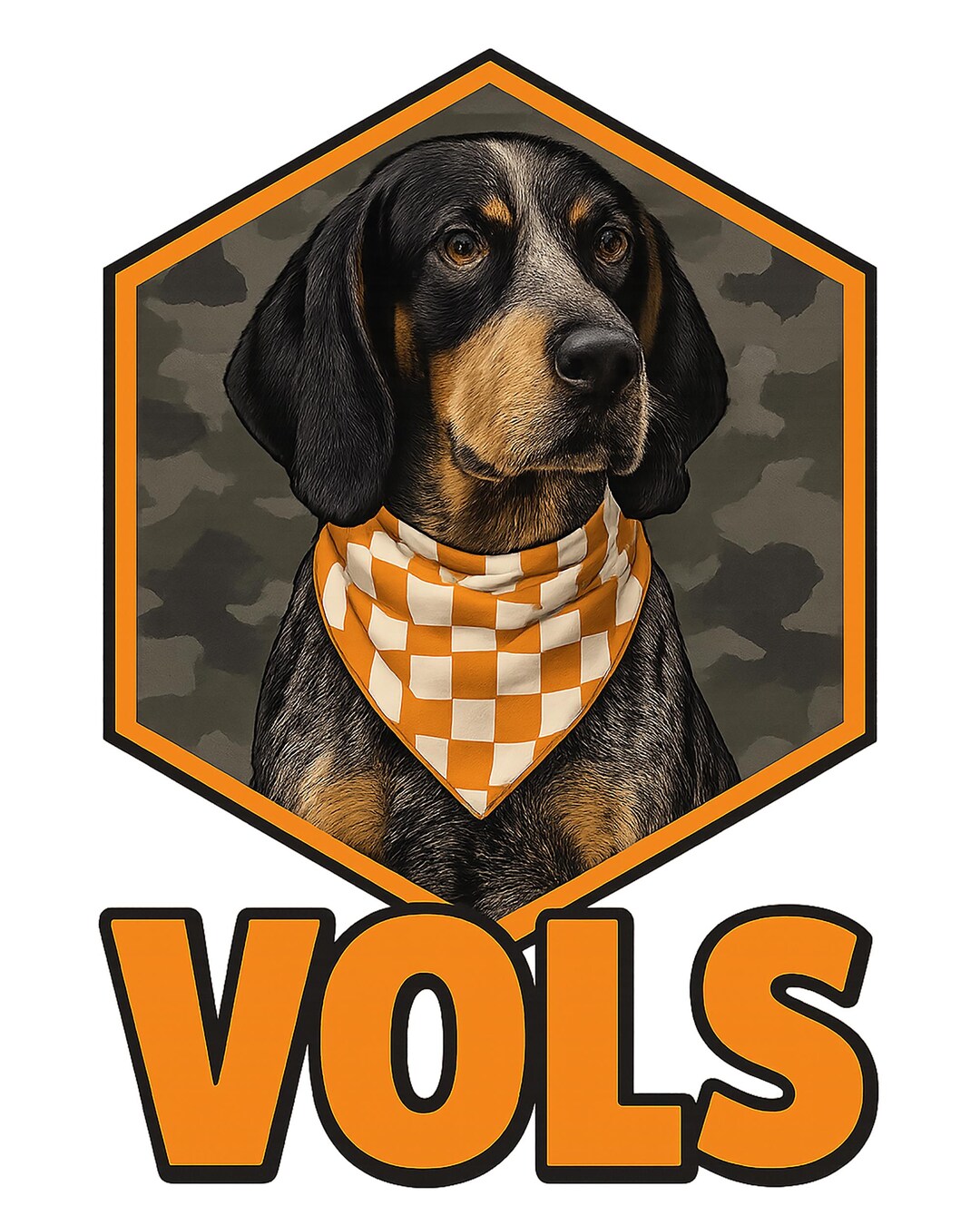 TN Vols Smokey PNG, Tennessee Football Png, Checkered Png, Tn Vols ...