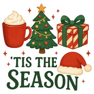 Tis the Season Png, Christmas Tis the Season Png, Merry Christmas Png ...