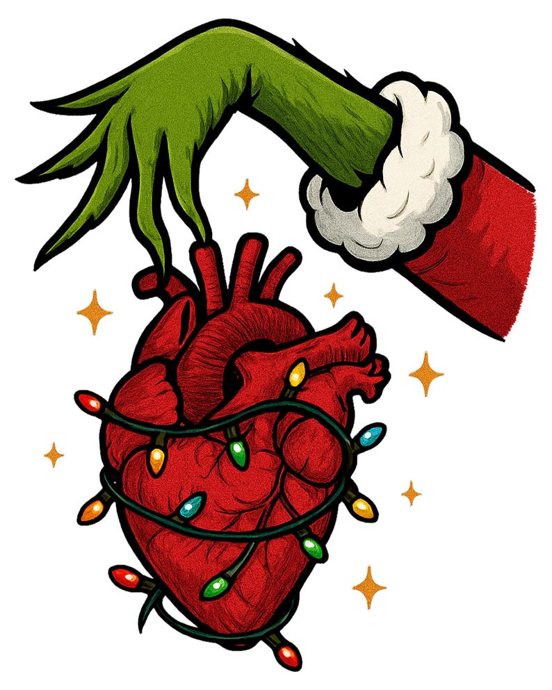 Christmas Cardiac Nurse Png, Heart Anatomy Christmas Png,tachy ...